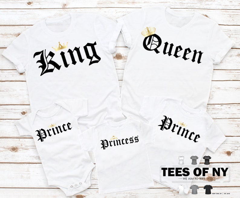 Royal Family Shirts King Queen Prince Princess Family - Etsy