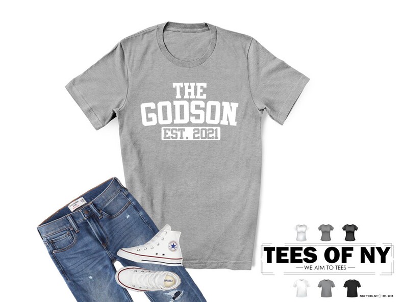 Godmother, Godfather, Goddaughter or Godson, Godchild- Unisex T-shirt ...