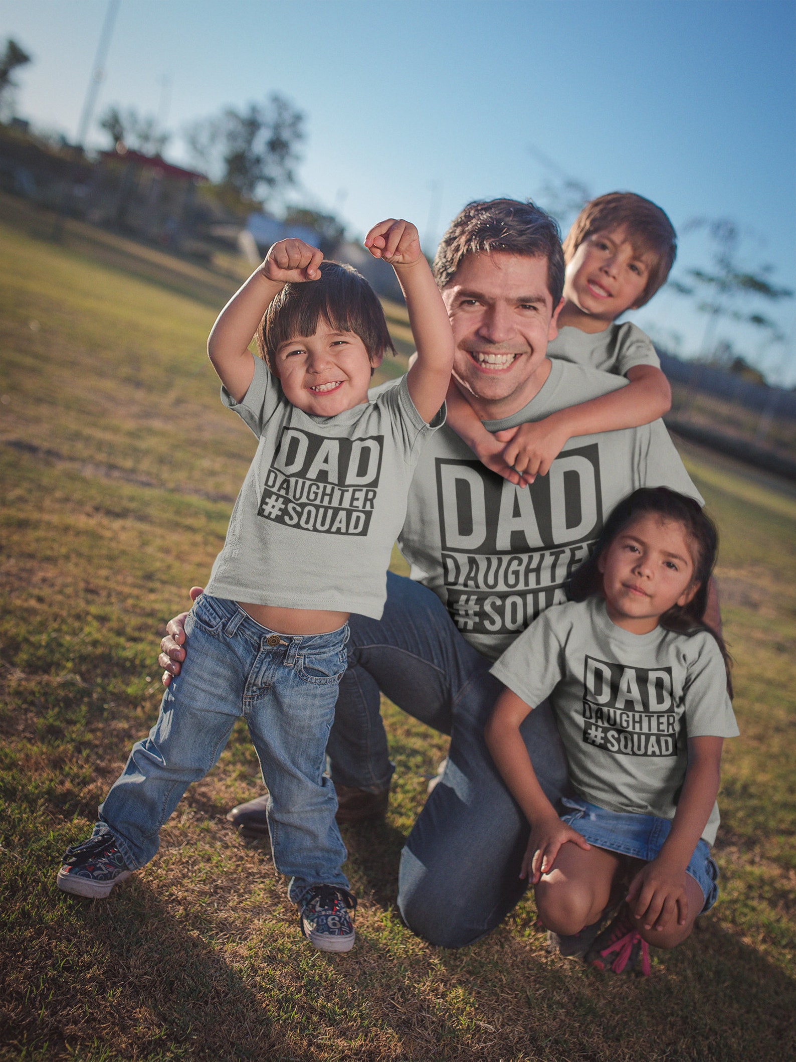Father's Day Gift Dad Daughter Squad T-shirt | Etsy