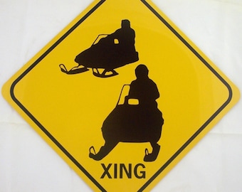 Snowmobile sign | Etsy