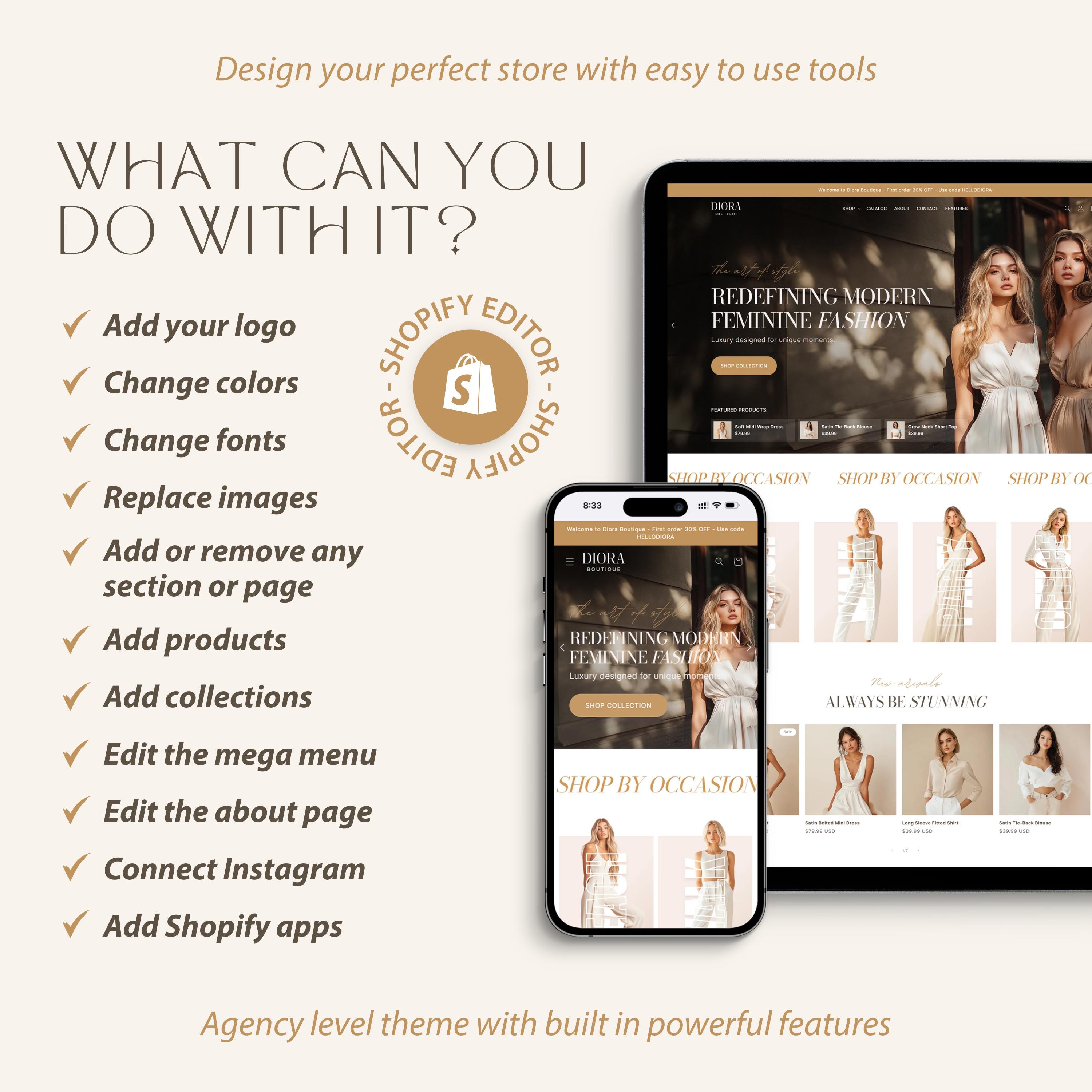 Shopify Theme Clothing Done for You Shopify Website Template Fashion ...
