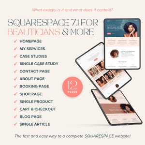 Beauty Squarespace Template Esthetician Squarespace Website Template ...