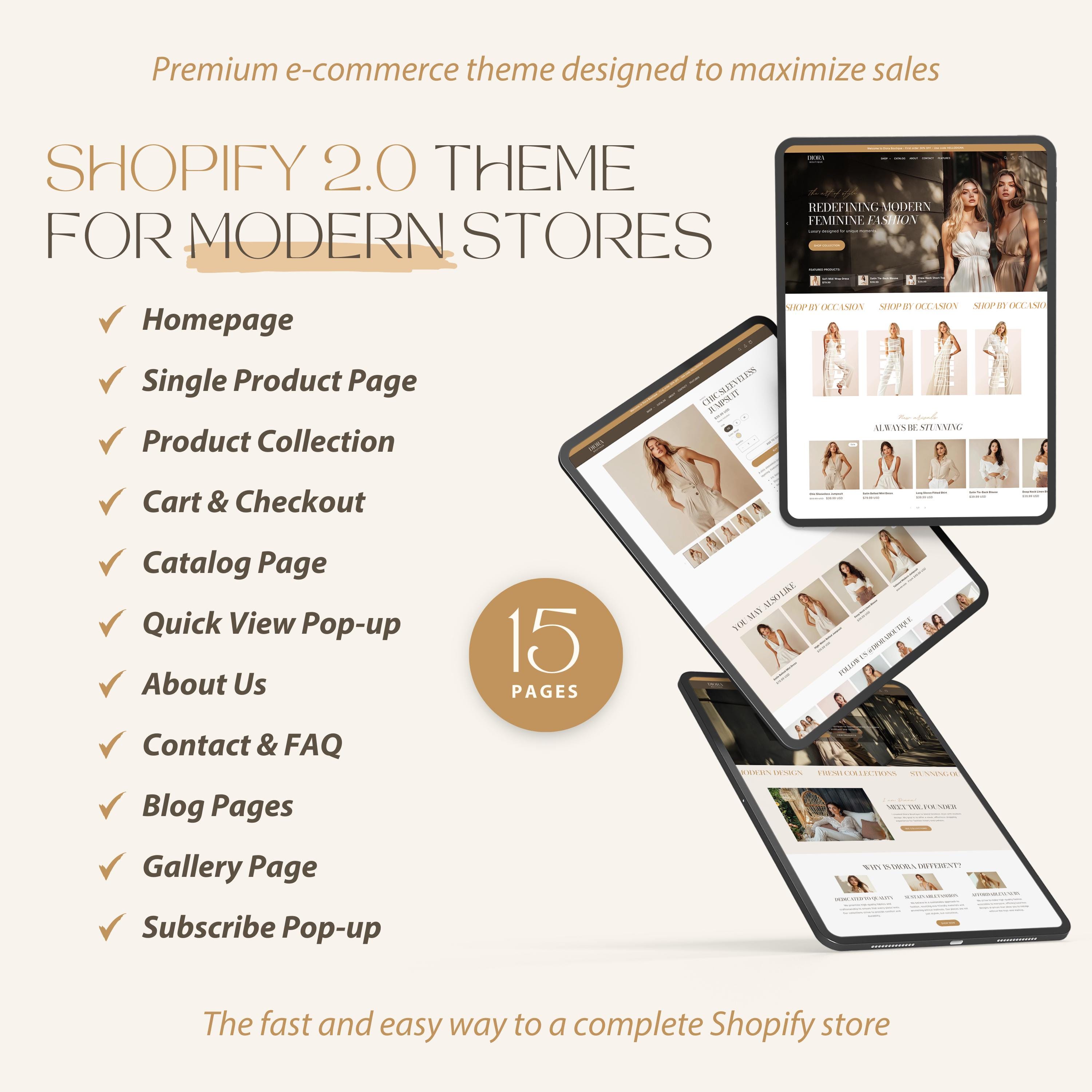 Shopify Theme Clothing Done for You Shopify Website Template Fashion ...