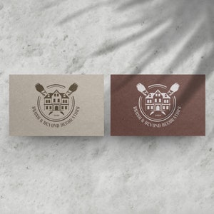 7 Premade House Decorator Logos: Artful Painter Designs (canva Editable ...