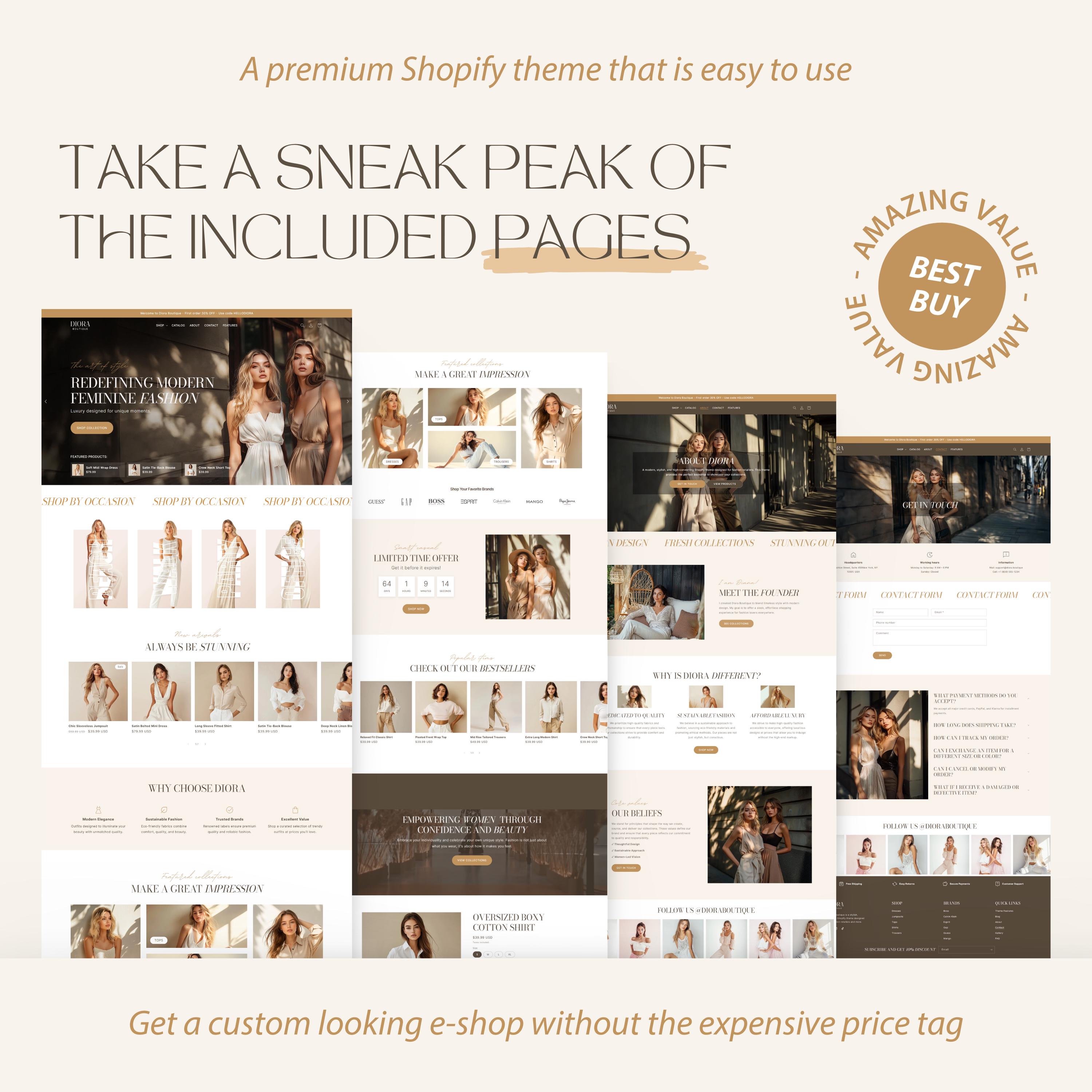 Shopify Theme Clothing Done for You Shopify Website Template Fashion ...