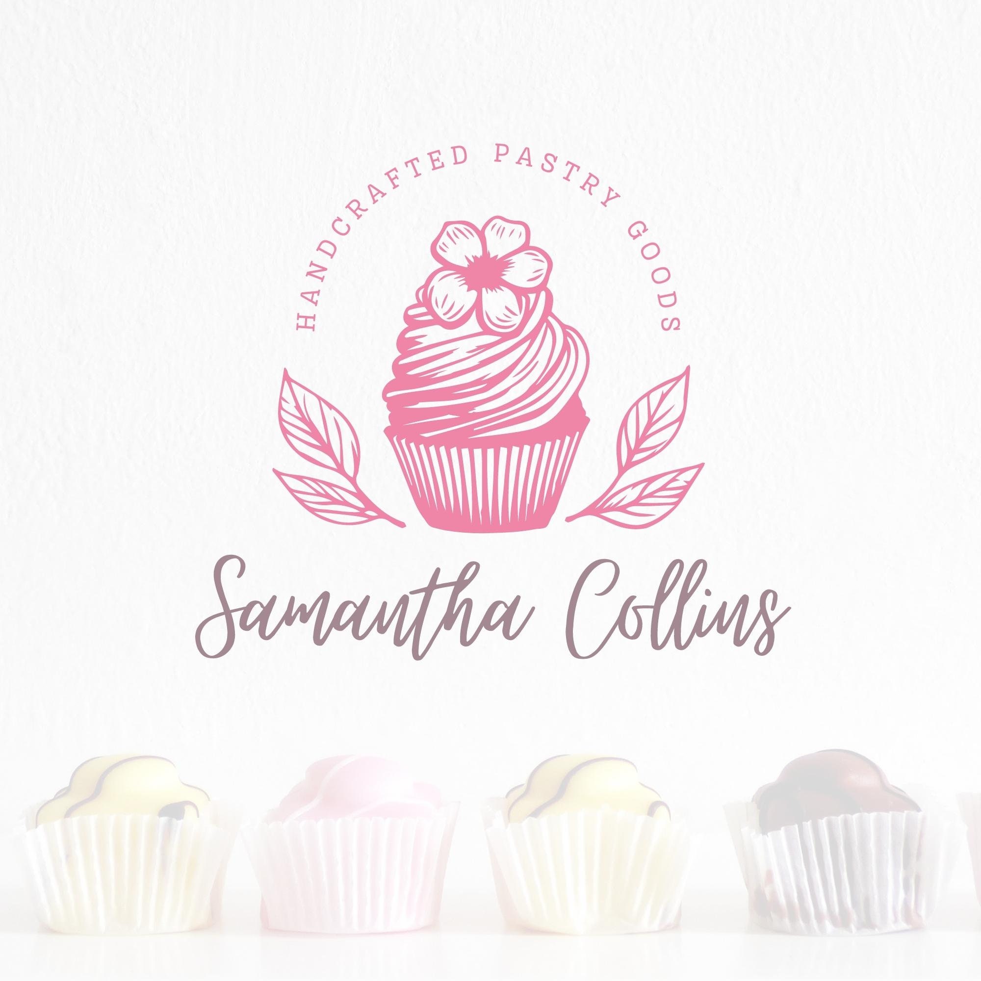 7 Bakery Logo Designs Premade Baker Logo Editable Cupcake - Etsy Canada