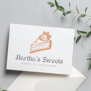 Bakery Logo Designs: Premade Cake & Cupcake Logos (canva Editable) - Etsy