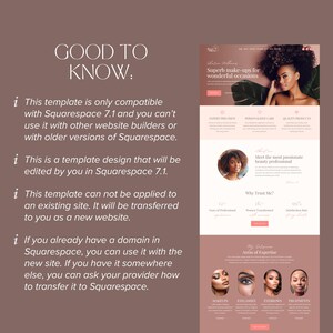 Squarespace Website Template Beauty Salon Squarespace for Esthetician ...