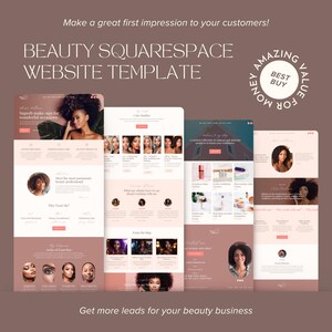 Squarespace Website Template Beauty Salon Squarespace for Esthetician ...
