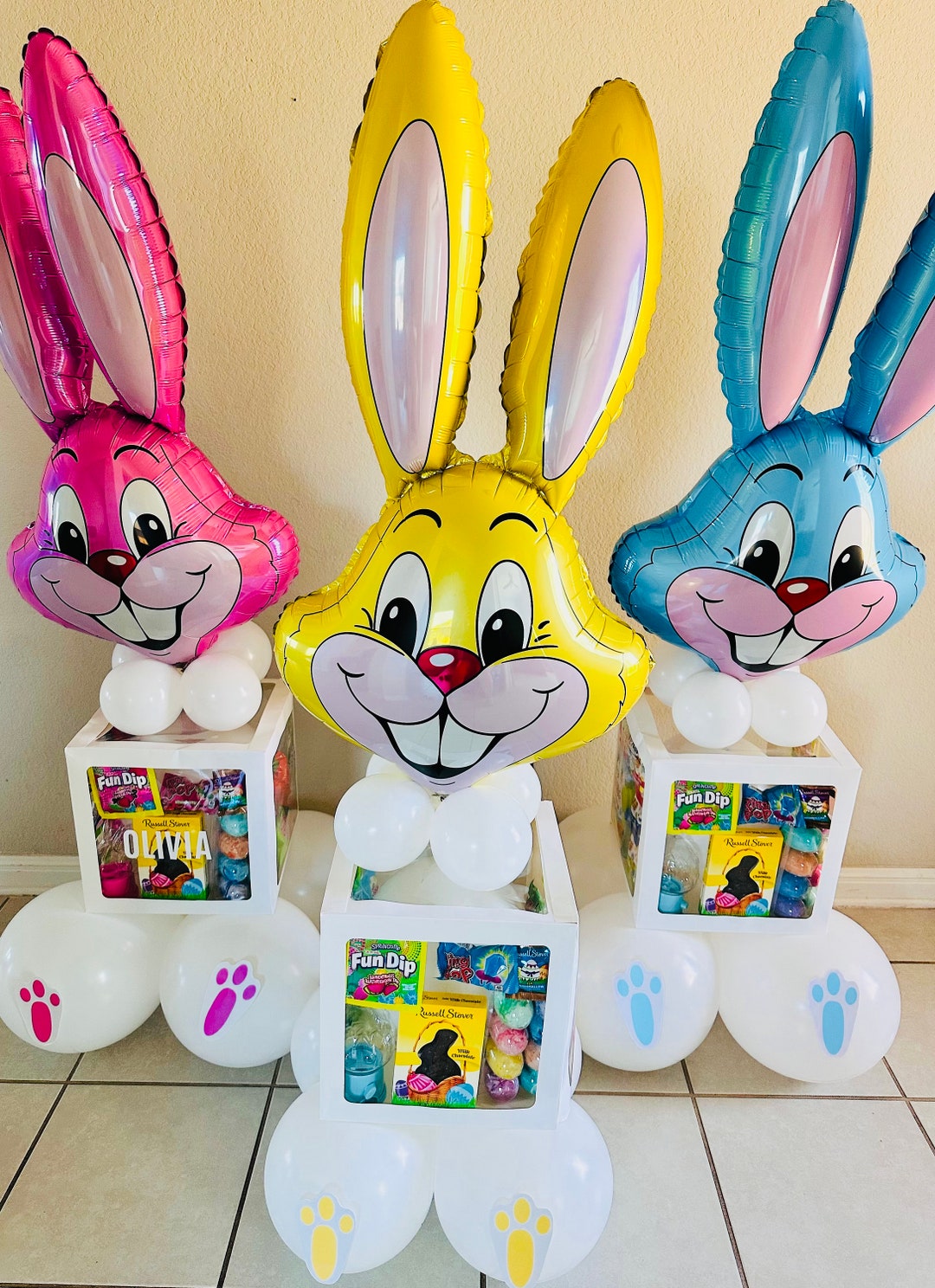 DIY Easter Bunny Balloon Box - Etsy