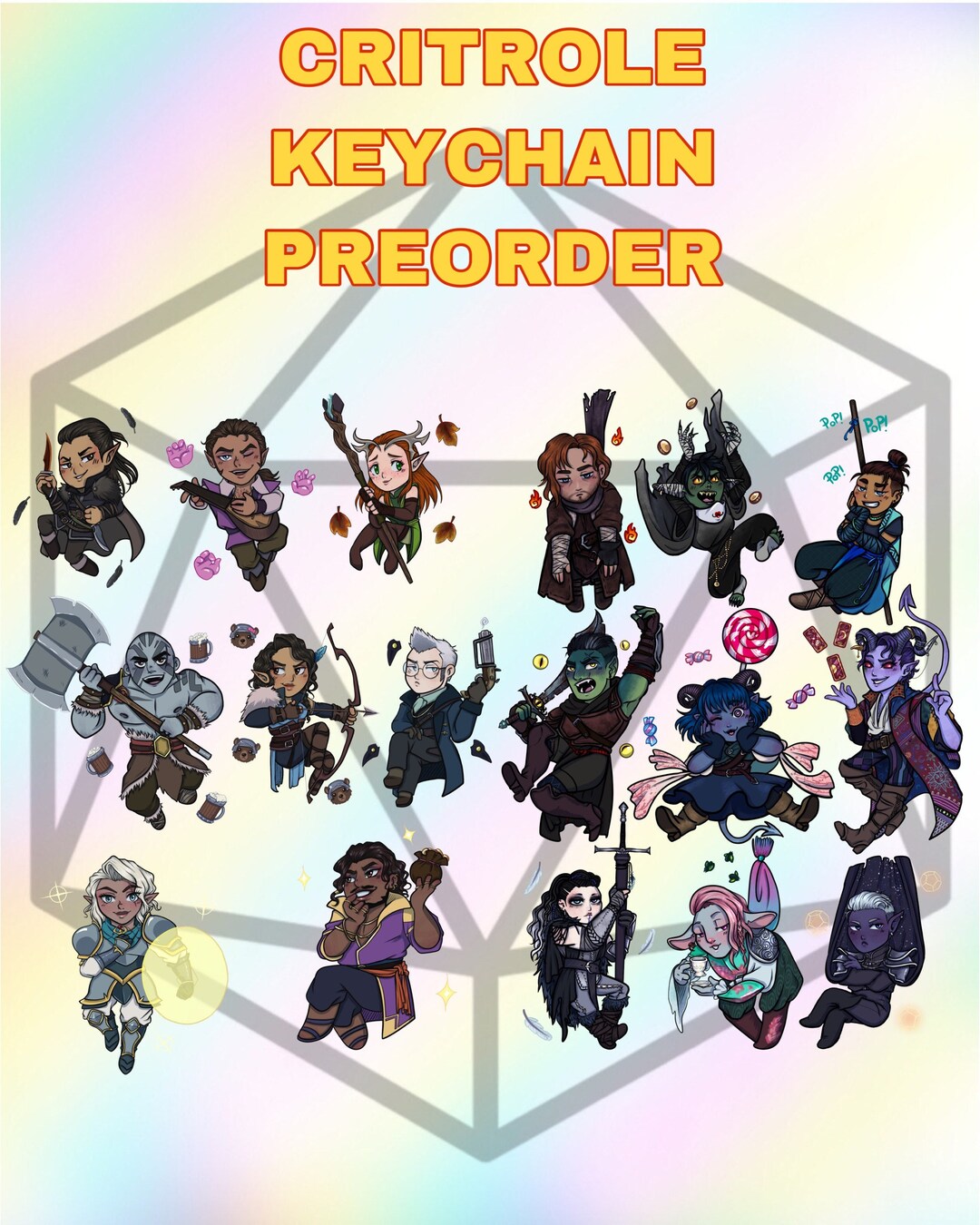Crit Role Keychain - Etsy