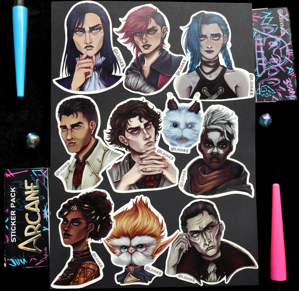 Arcane Sticker Pack - Etsy