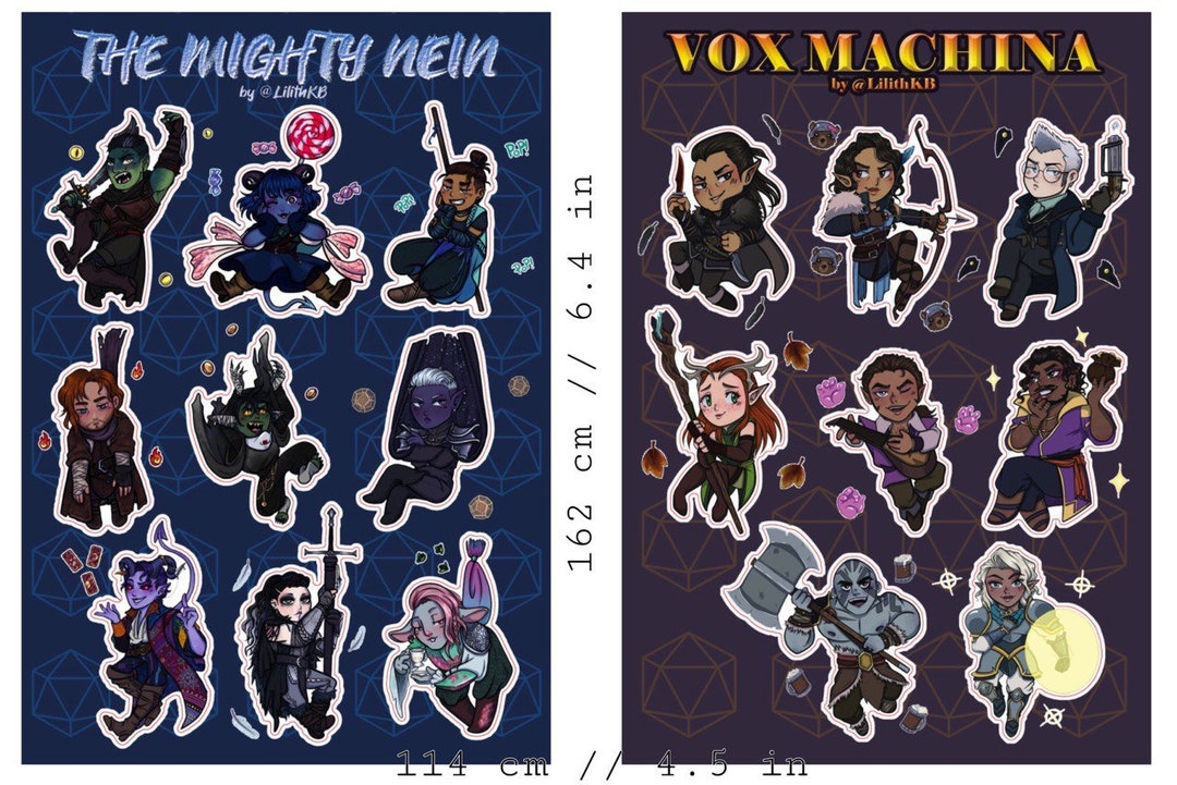 CRIT ROLE STICKERS - Etsy