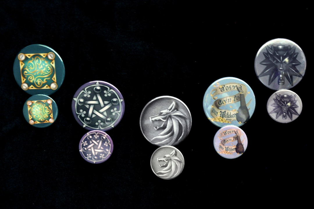 The Witcher Badges - Etsy