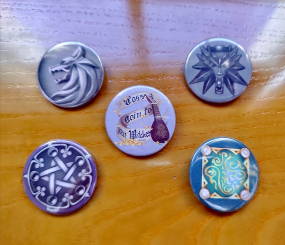 The Witcher Badges | Etsy