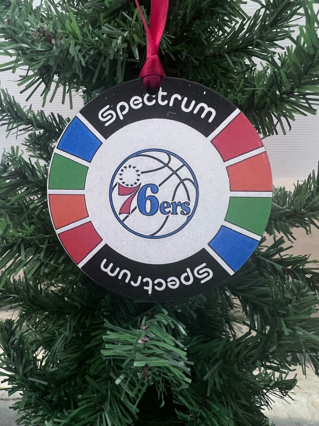Old School Sixers Spectrum Jawnament Ornament - Etsy