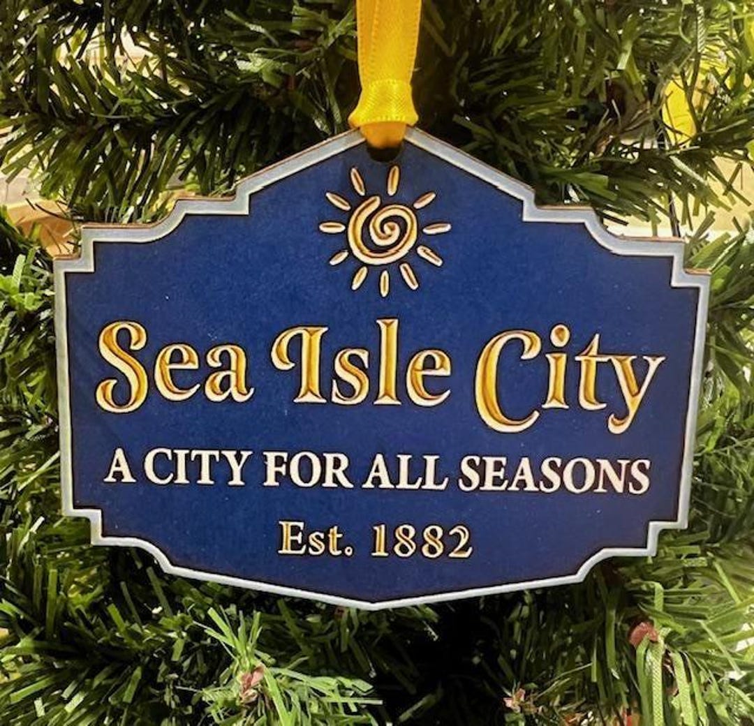 Sea Isle City Welcome Sign Jawnament Ornament - Etsy