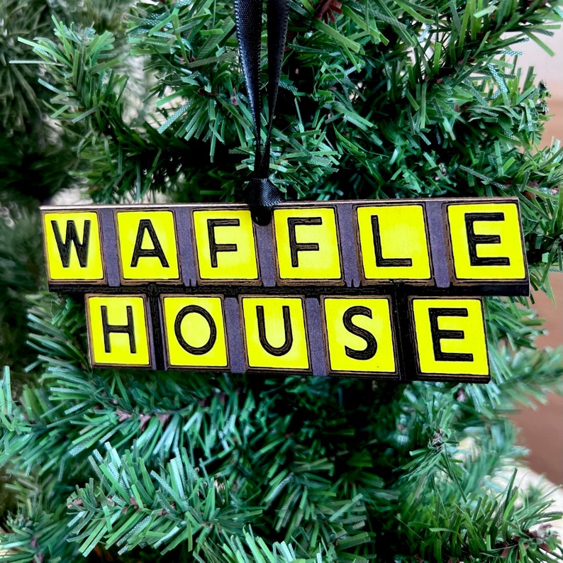 Waffle House Sign Jawnament Ornament - Etsy