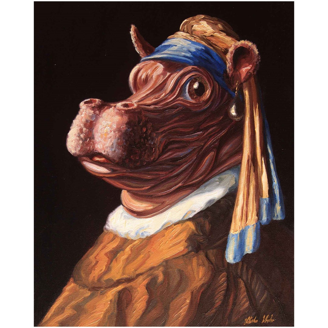 Fiona Lisa (after Johannes Vermeer's Girl With the Pearl Earring.) Art ...
