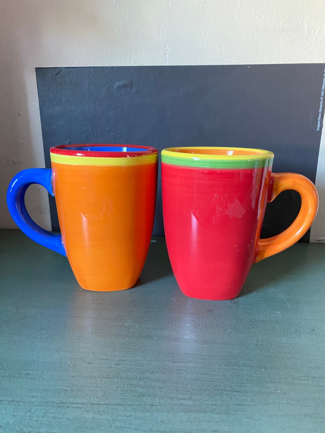 Dansk Mugs Set of 2 Vintage, Ceramic Coffee Cups. - Etsy