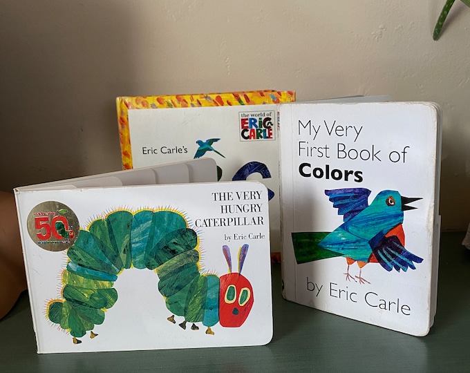 Eric Carle Set of 3 Board Books. Toddler/prek. - Etsy