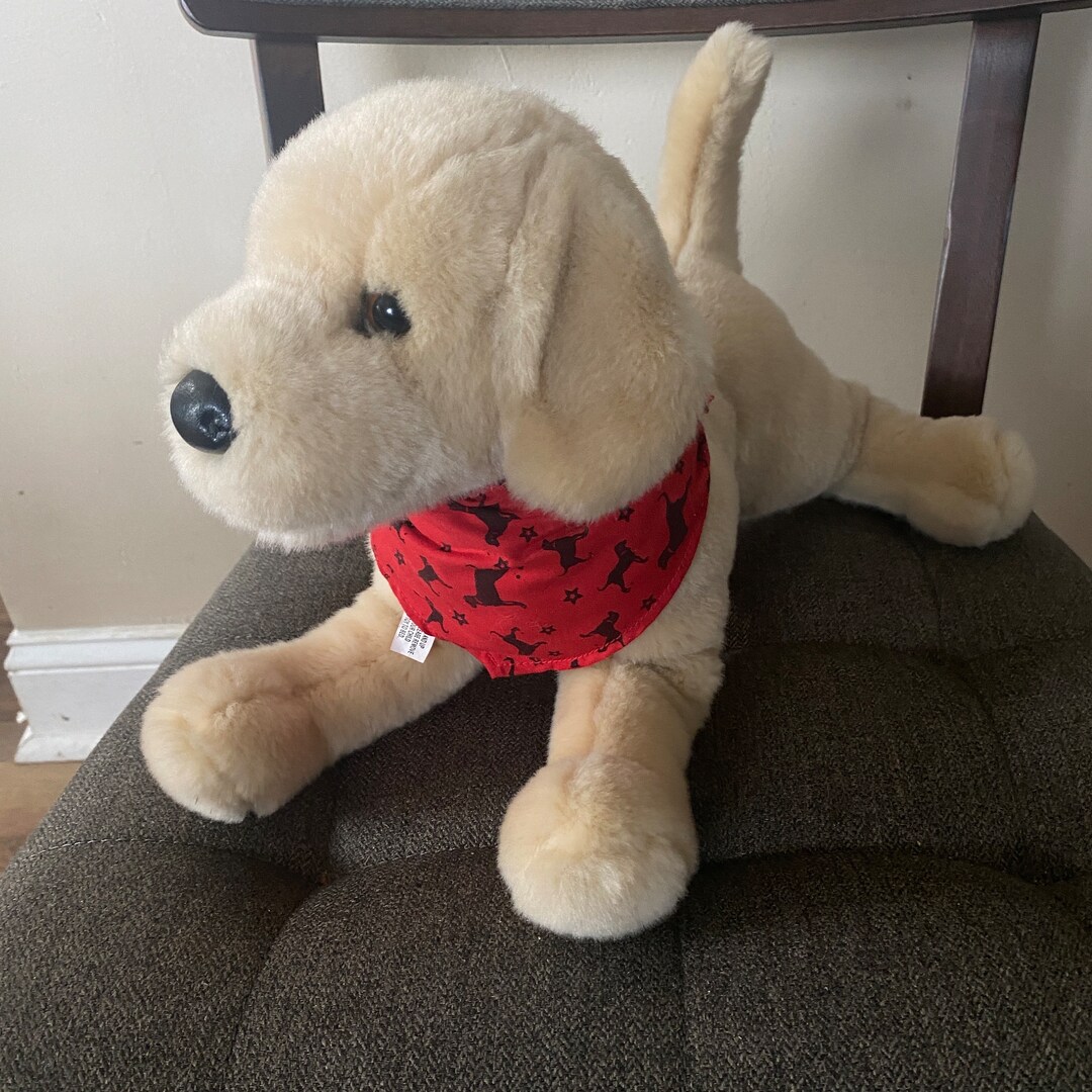 The Black Dog Yellow Labrador Retriever Plush Stuffed Animal. - Etsy