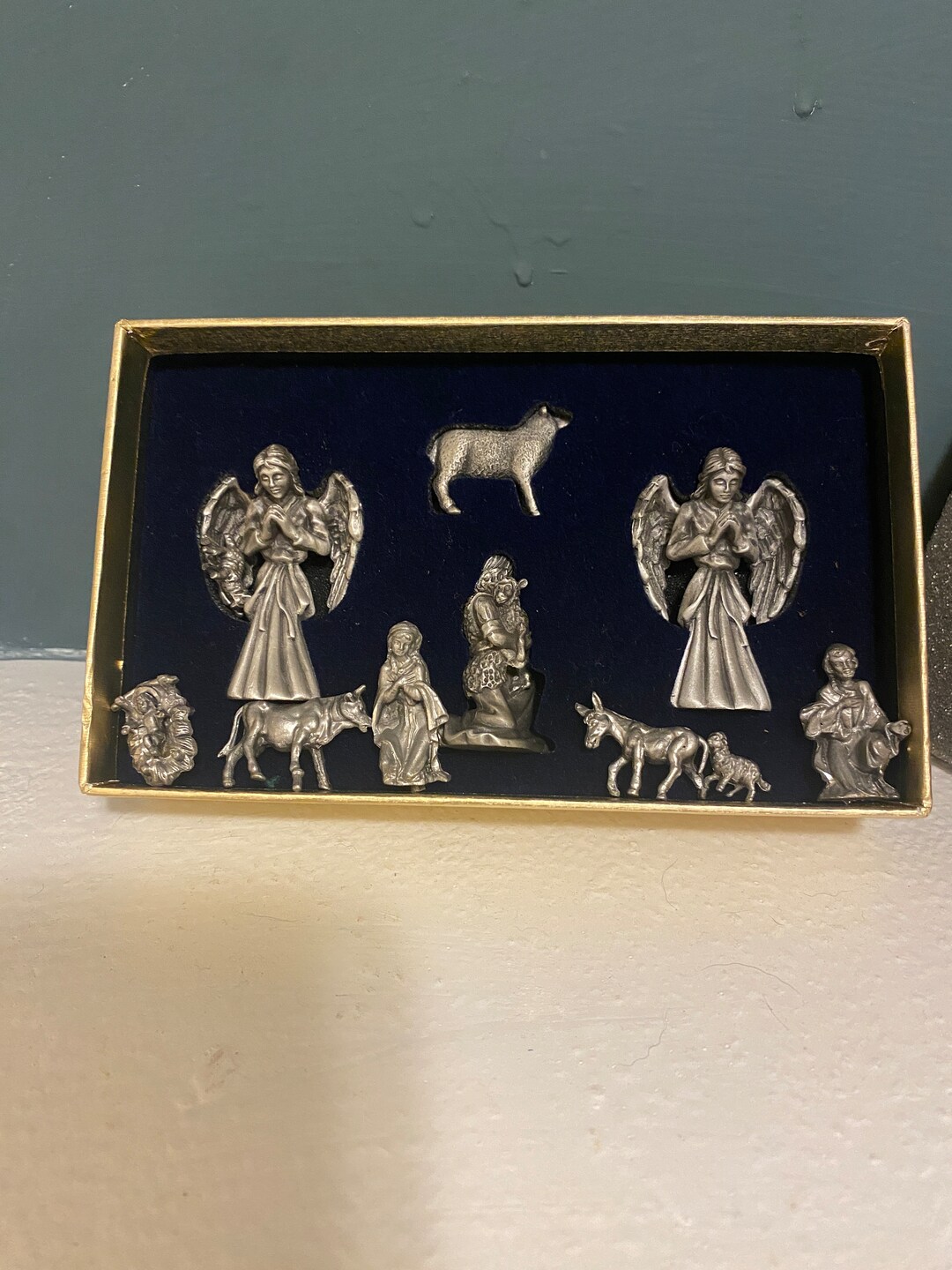 Mystic Pewter Shop Miniature Manger Set. 10 Piece. - Etsy