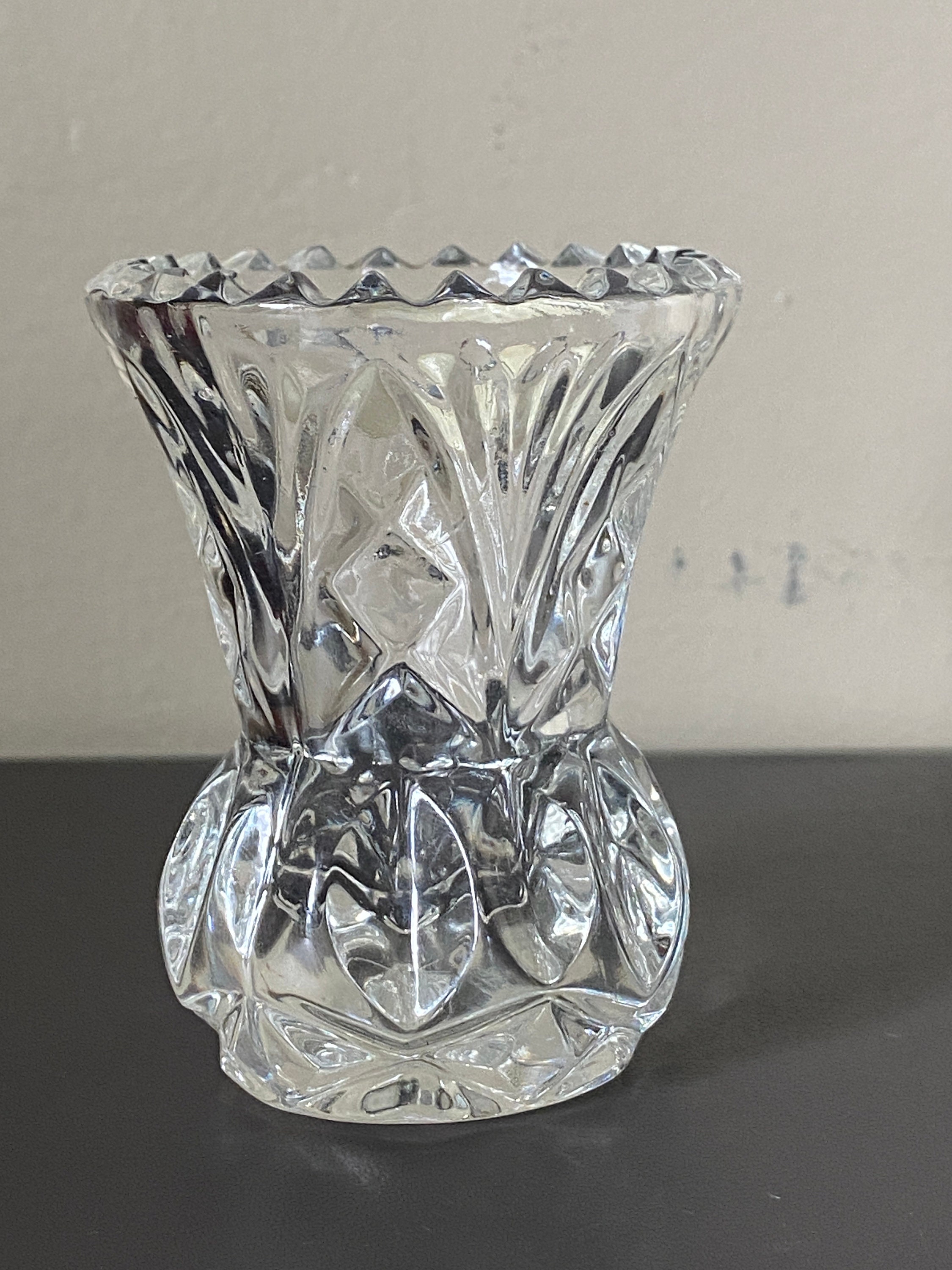 Small Lead Crystal Cut Glass Container. Decorative. Vintage. - Etsy