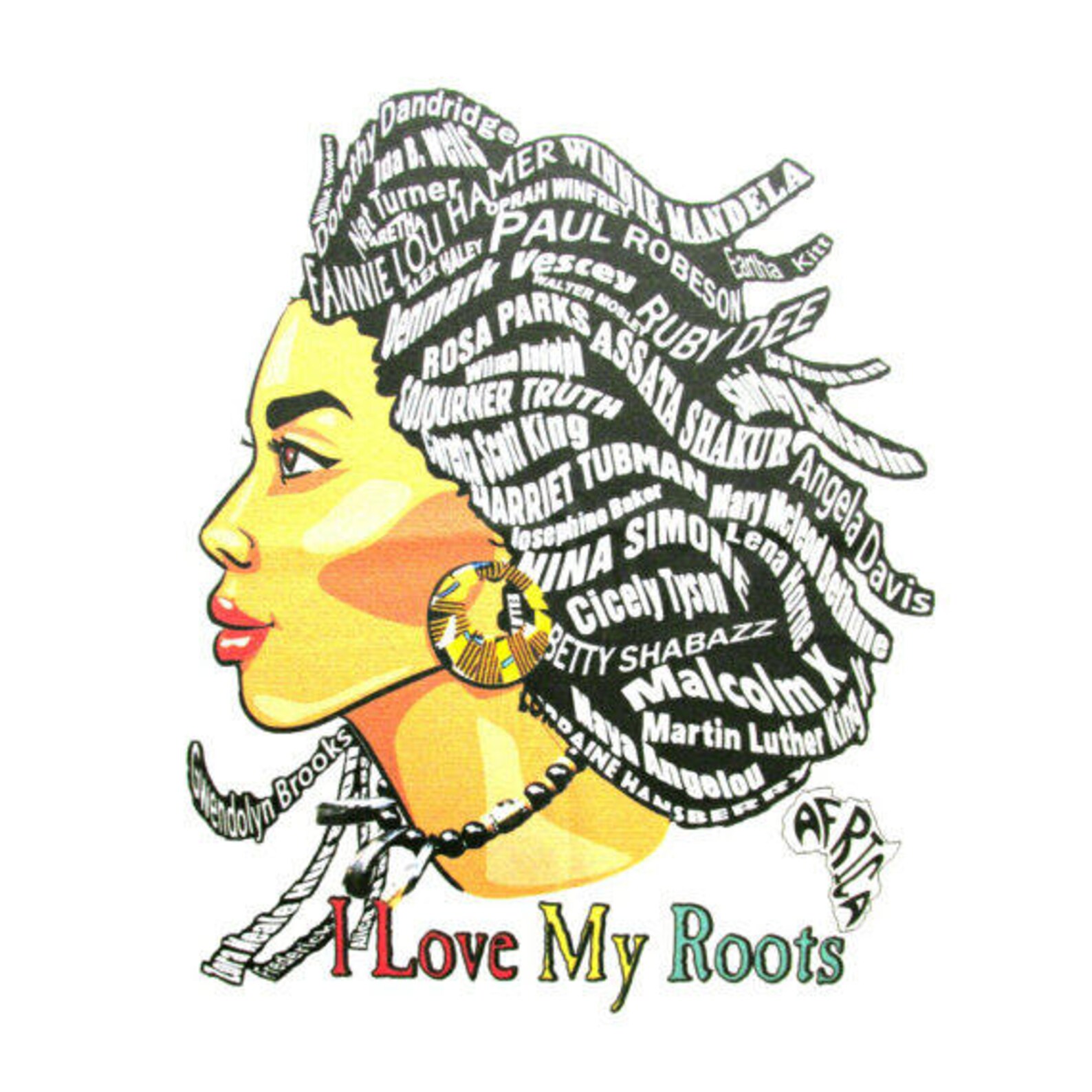 I Love My Roots Fitted White Crew Neck Tshirt | Etsy