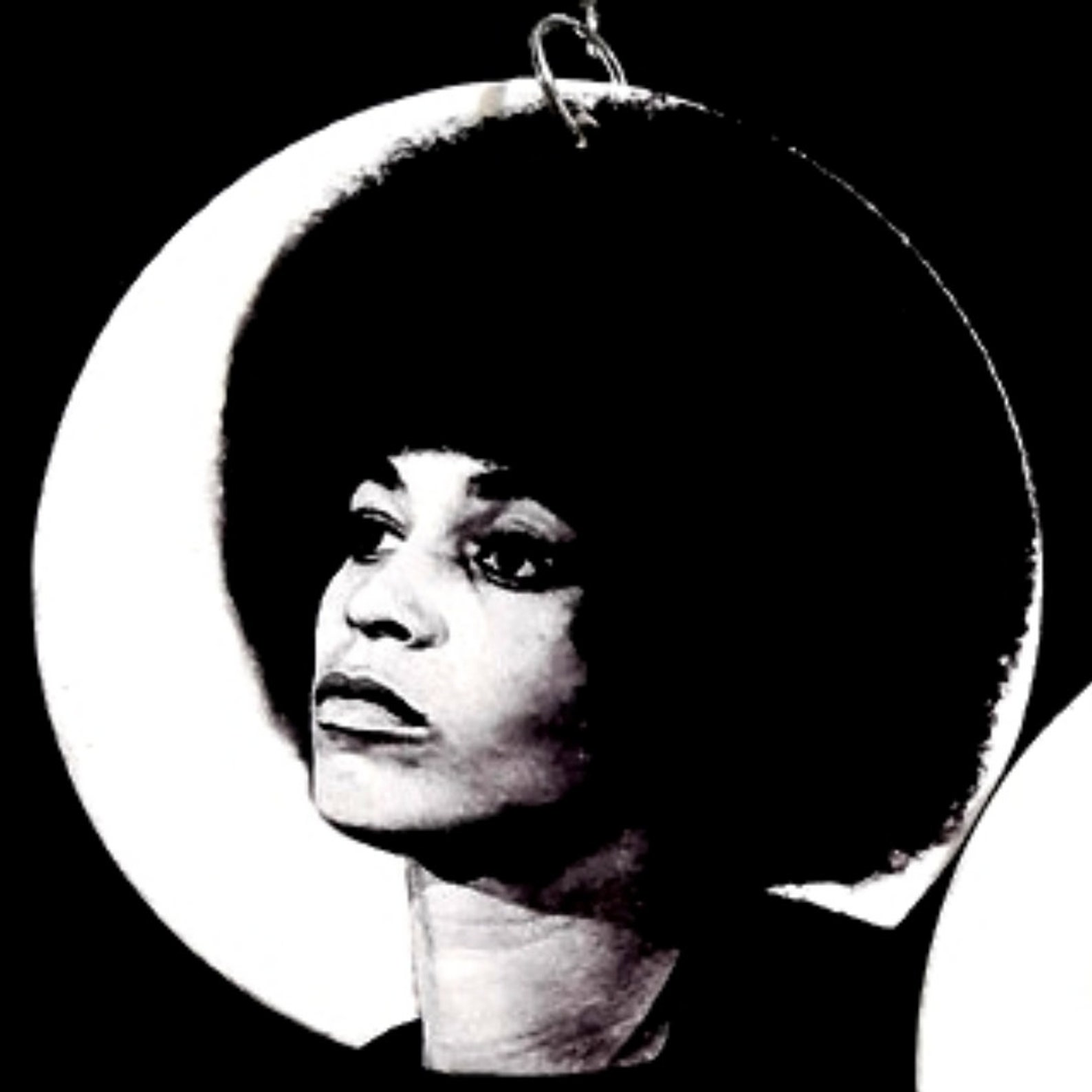 Angela Davis Afro Black Panther Statement Wood Dangle Drop - Etsy