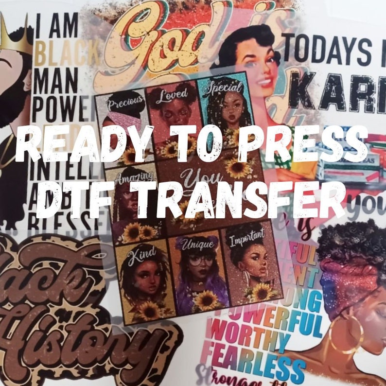 Ready to Press DTF Transfer Self Love Healing Affirmations Goddess ...