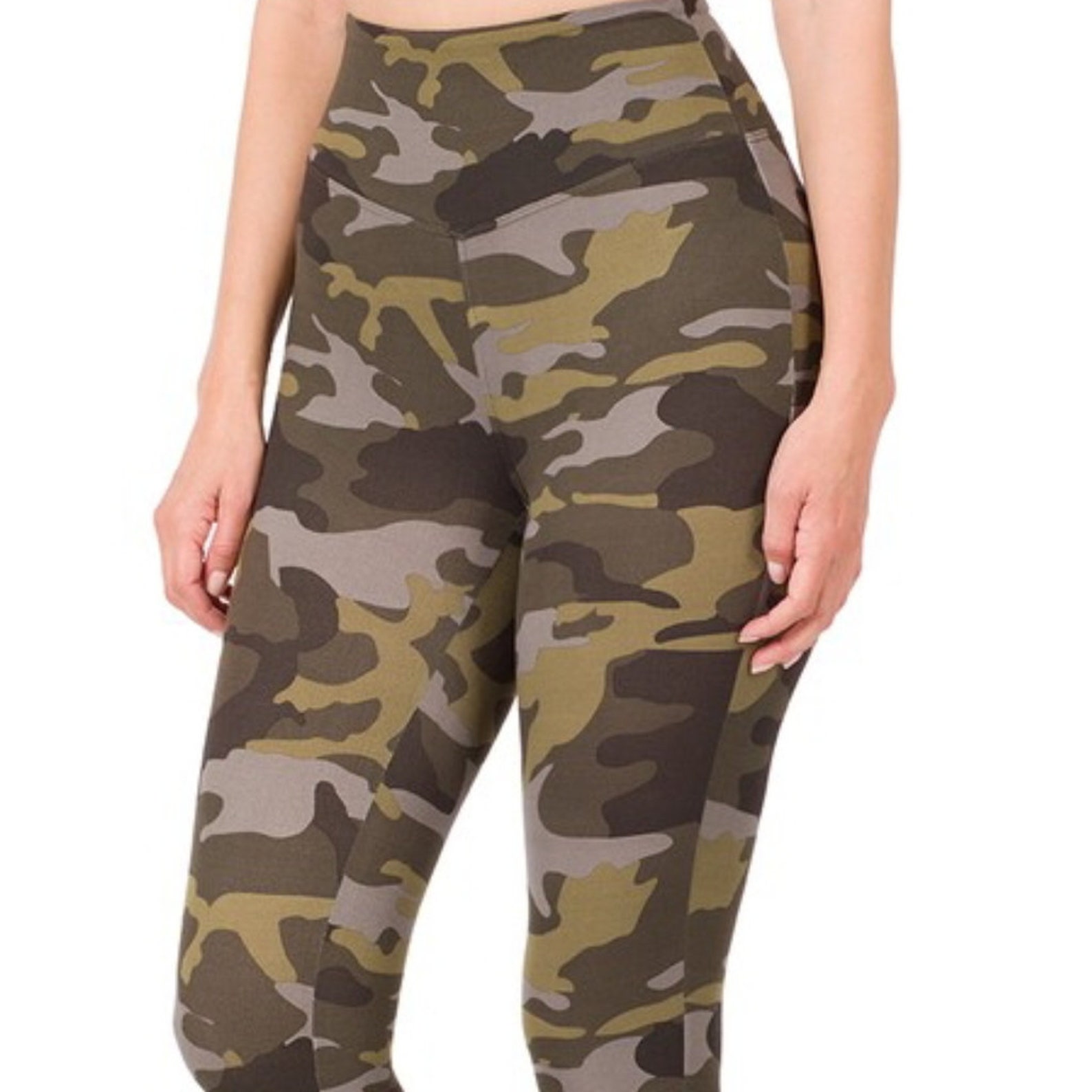 Alexa Green Camouflage Yoga Sportswear Legging - Etsy