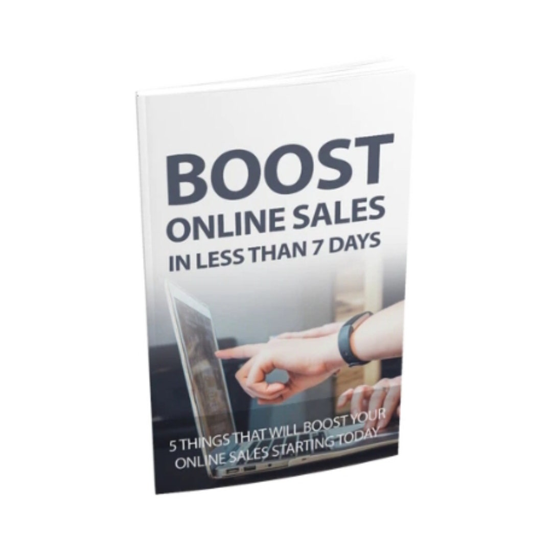 Boost Online Sales PDF Format Instant Download Digital Ebook - Etsy