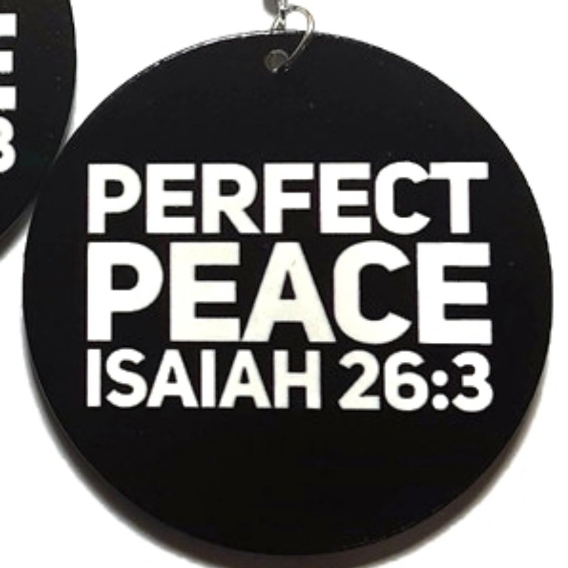 PERFECT PEACE Statement Dangle Wood Earrings - Etsy