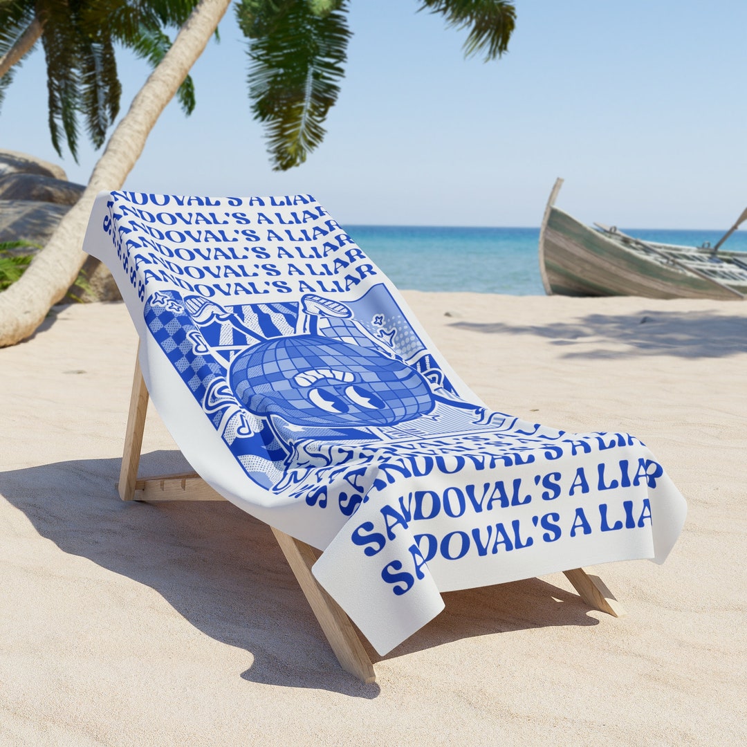 Sandoval's a Liar Beach Towel (white) - Pump Rules - Etsy