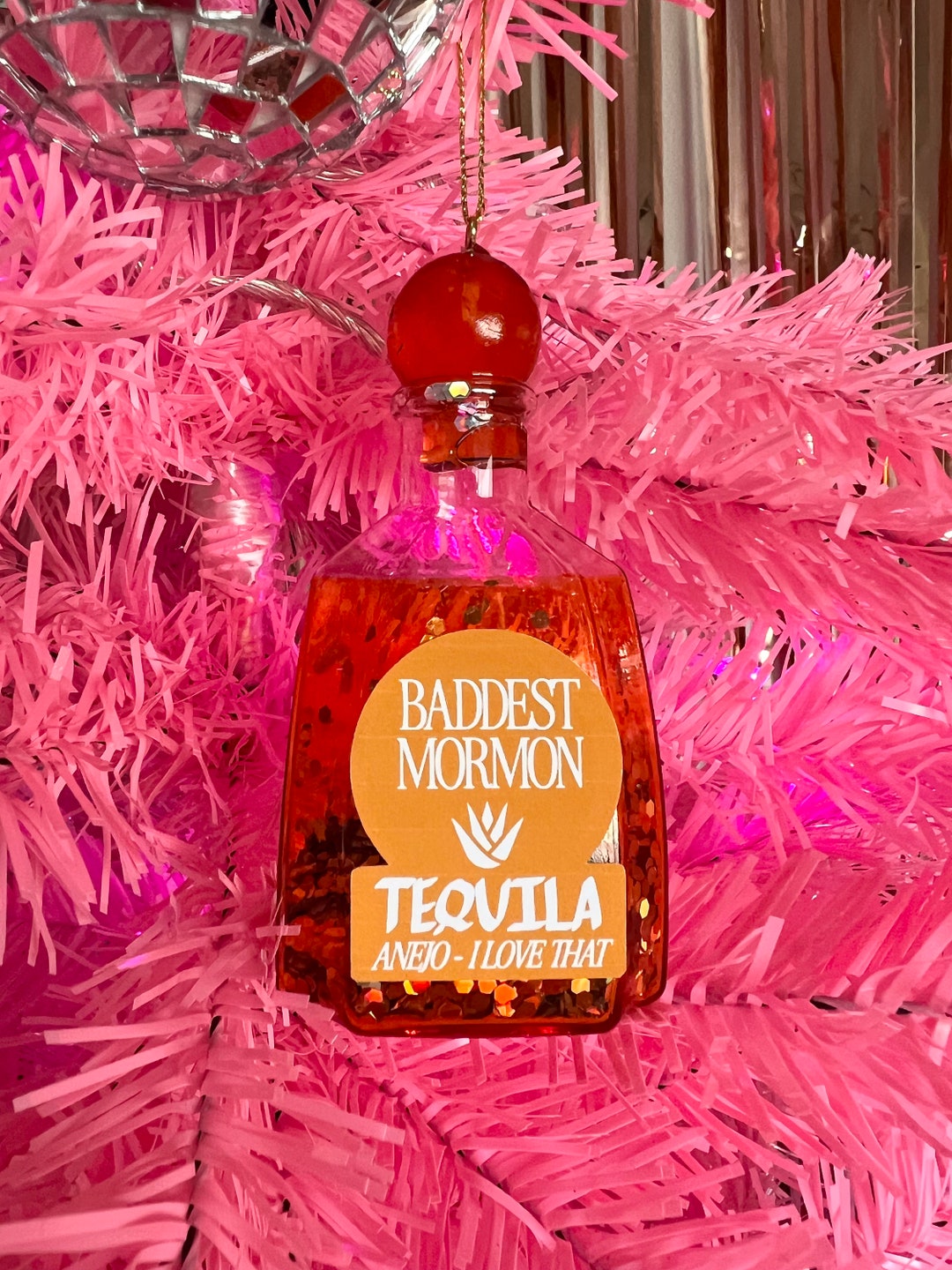 Baddest Morman Tequila Glass Anejo Ornament - RHOSLC - Lisa Barlow - Etsy
