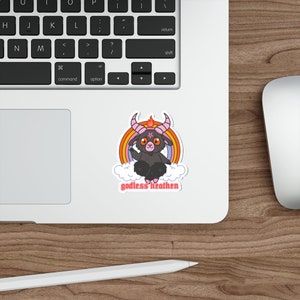 Godless Heathen Cute Baphomet Stickers - Etsy