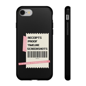 Receipts Proof Timeline Screenshots Phone Case RHOSLC - Etsy
