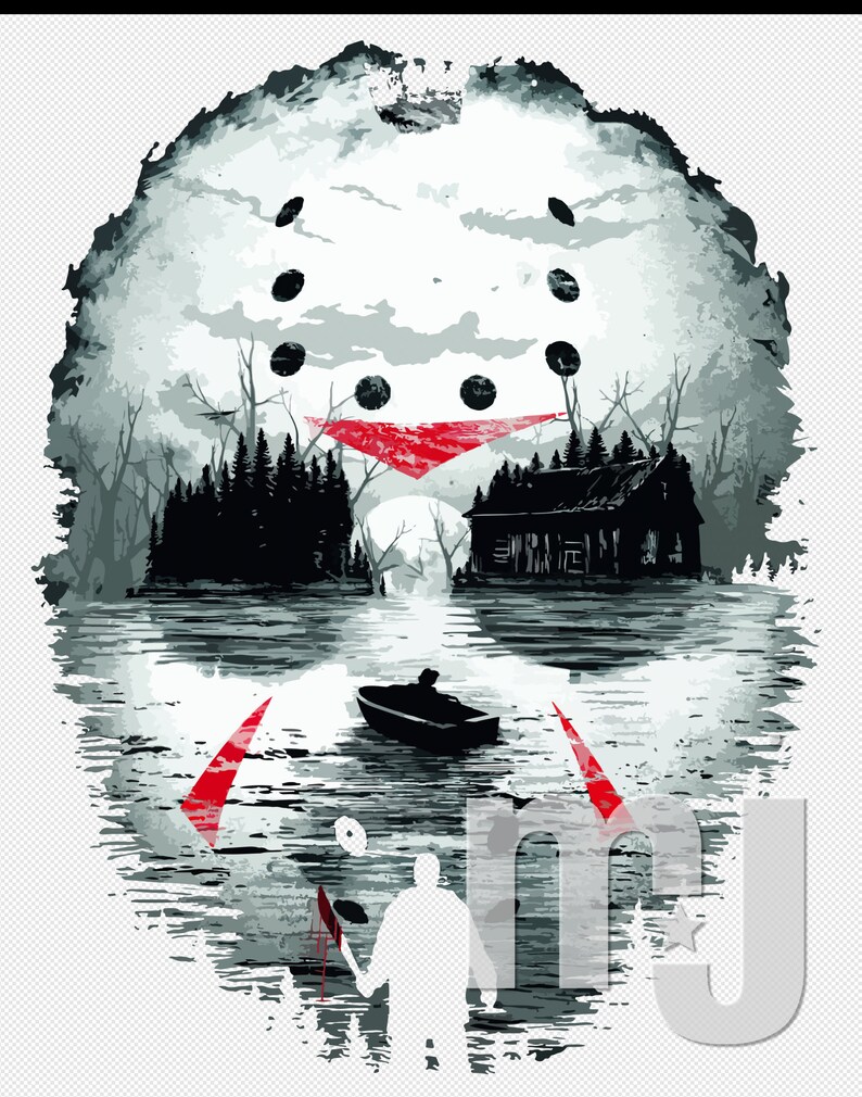 Jason Voorhees, Horror Movie Character, Sublimation Design, Friday the ...