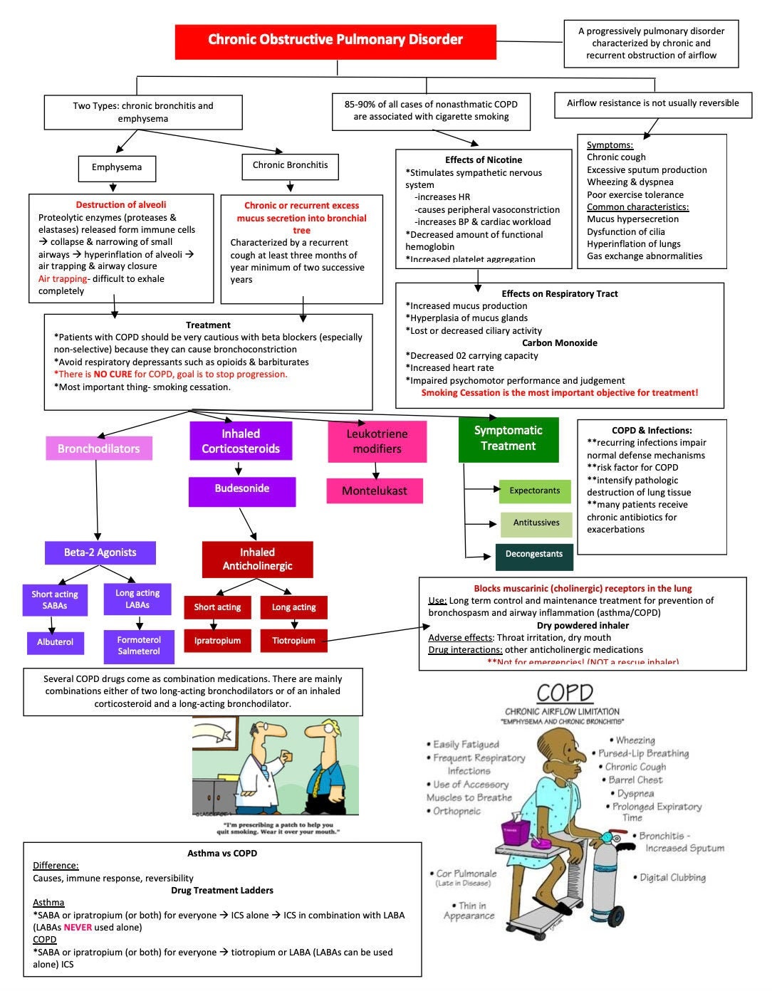 COPD Treatment/ventilation/asthma/copd/tb/pneumonia/nursing - Etsy