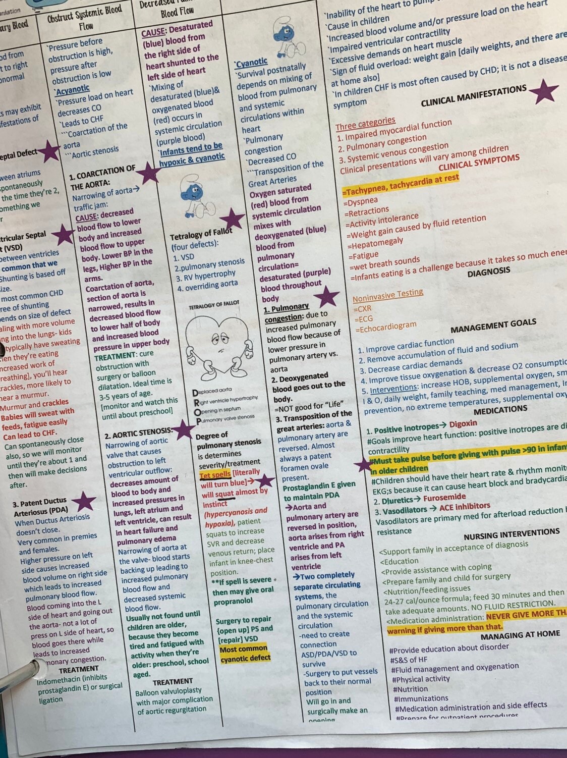 Pediatric Modules 1 2 3 Assessment & Disorder Chart: - Etsy