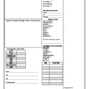 Liver Transplant Report Sheet - Etsy