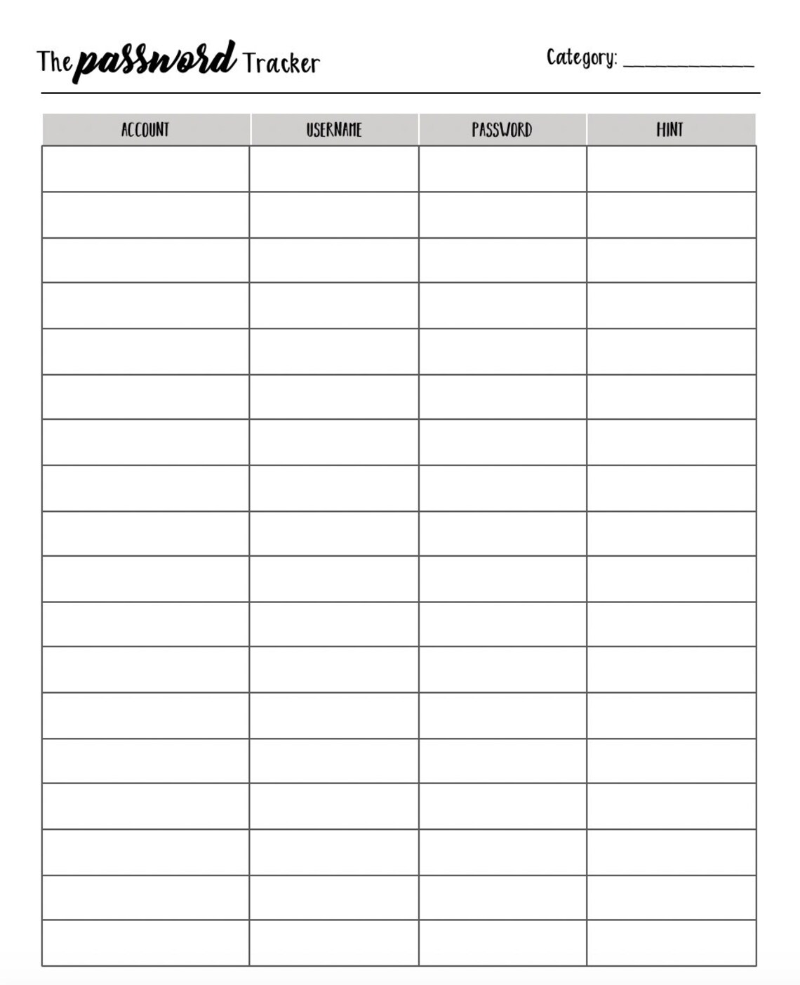 Nursing Planner/password Tracker/happy Planner | Etsy