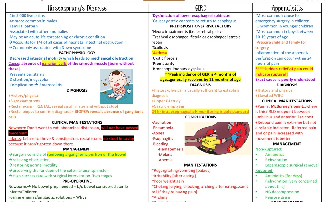 Pediatric Module Two: Pediatric Nursing Study Guide - Etsy