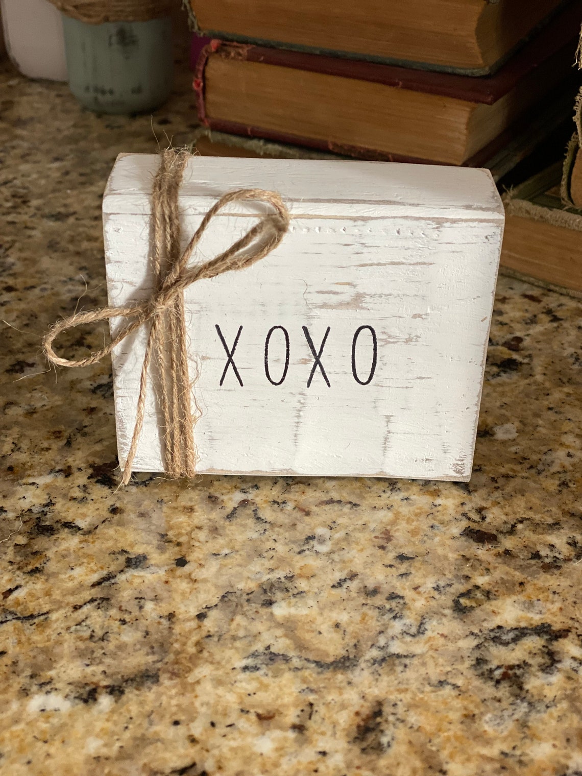 Sweet XOXO Block for Tier Tray Coffee Bar Shelf Sitter | Etsy