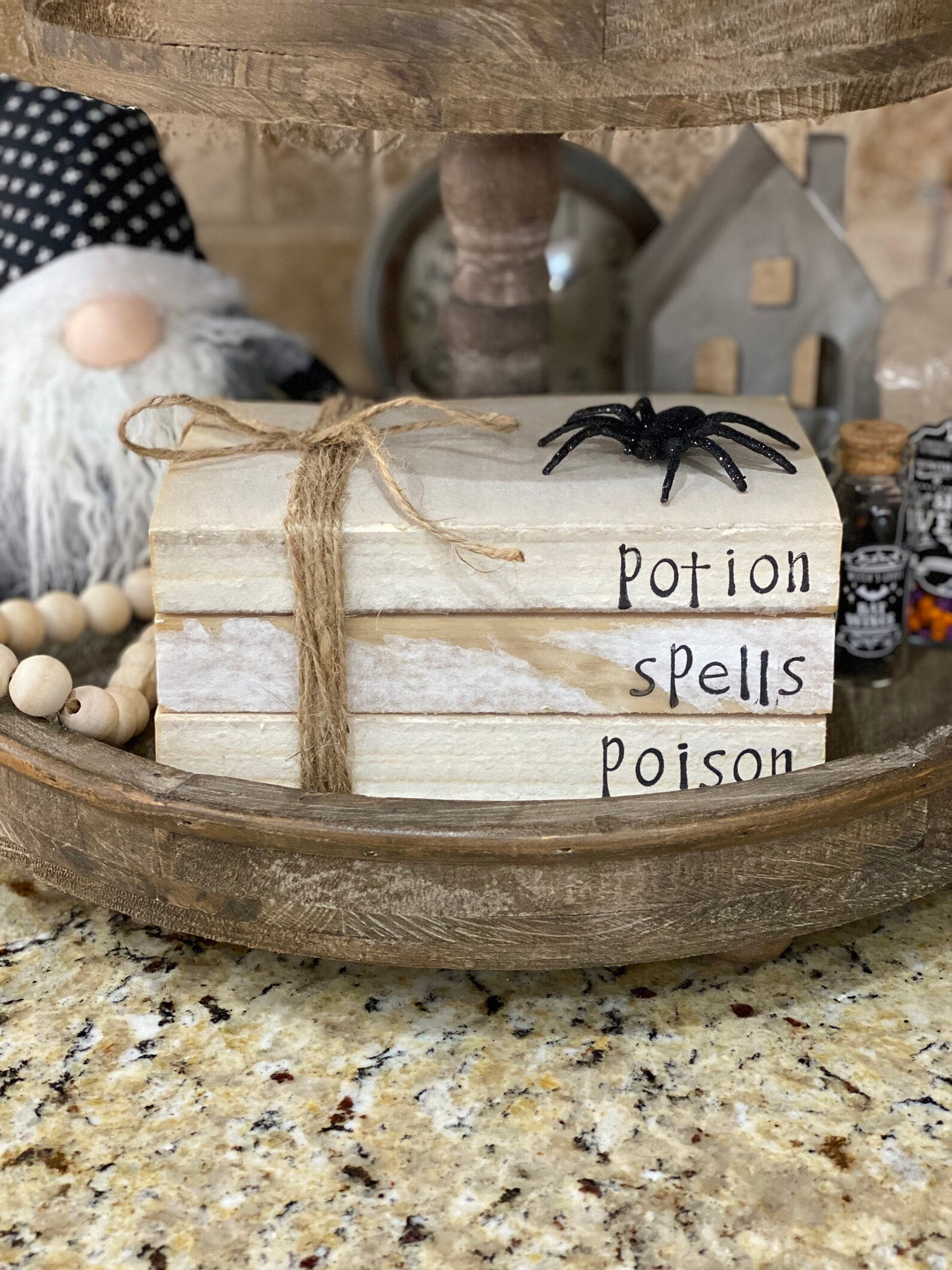 Halloween Book Stacks-mini Book Bundle-set of 3-realbooks-tier - Etsy