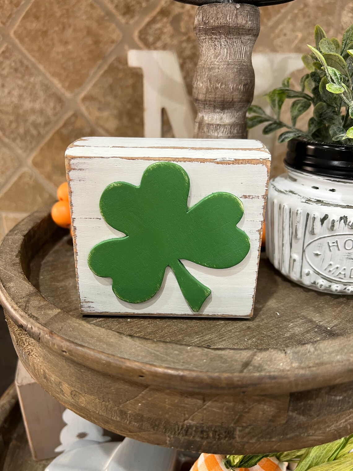 Little Shamrock Block for a Tier Tray Coffee Bar Cocoa Bar - Etsy
