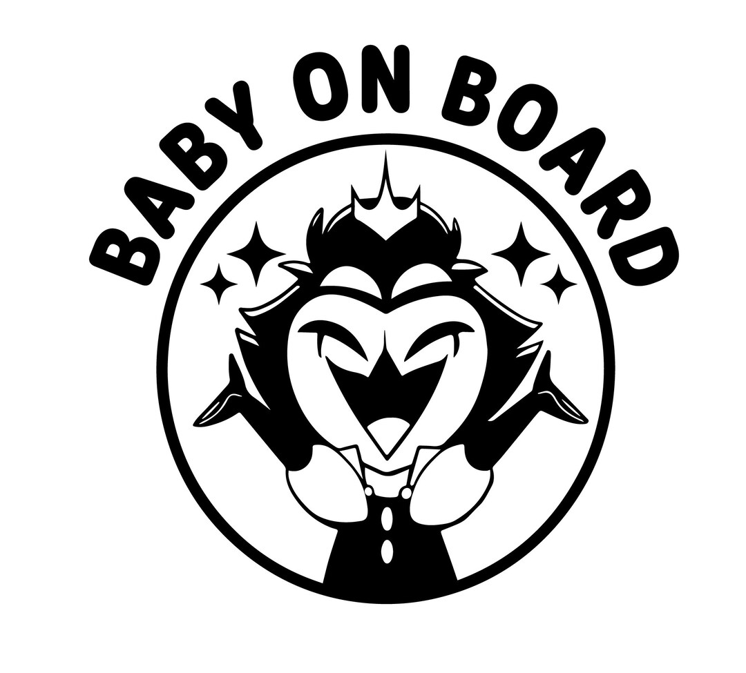 Baby on Board Stolas Decal - Helluva Boss Sticker - Etsy