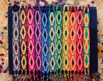 Adjustable Peruvian Wave Handmade Friendship Bracelets - Etsy