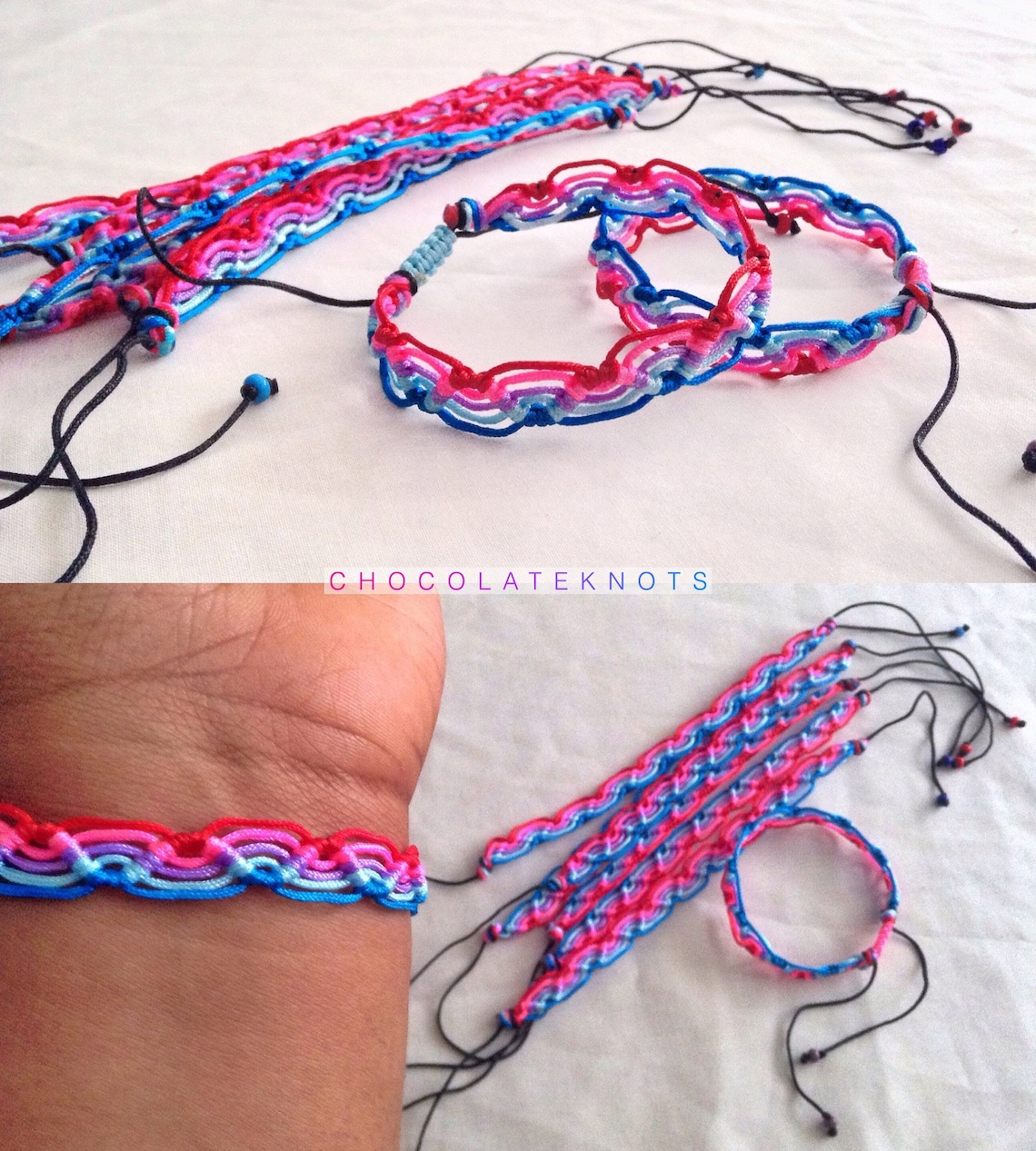 Adjustable Peruvian Wave Handmade Friendship Bracelets - Etsy